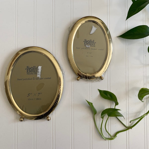 Oval Brass Frame - Etsy
