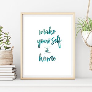 Make Yourself at Home Sign, Guest Room Decor, Entryway Decor, Home ...