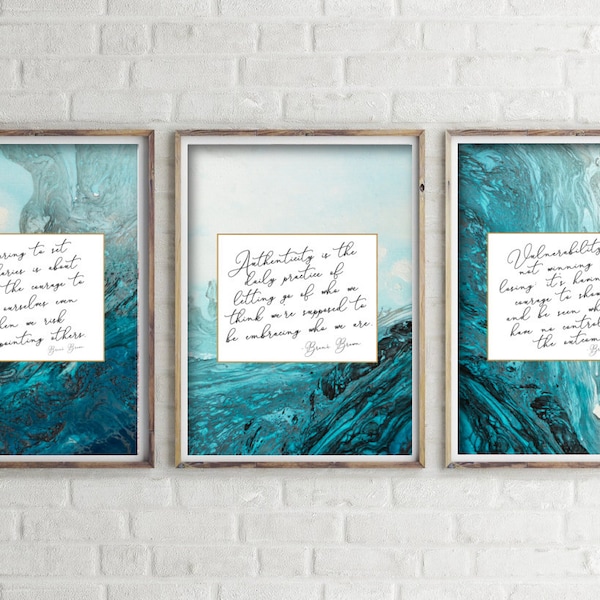 Teal Blue Brown - Etsy