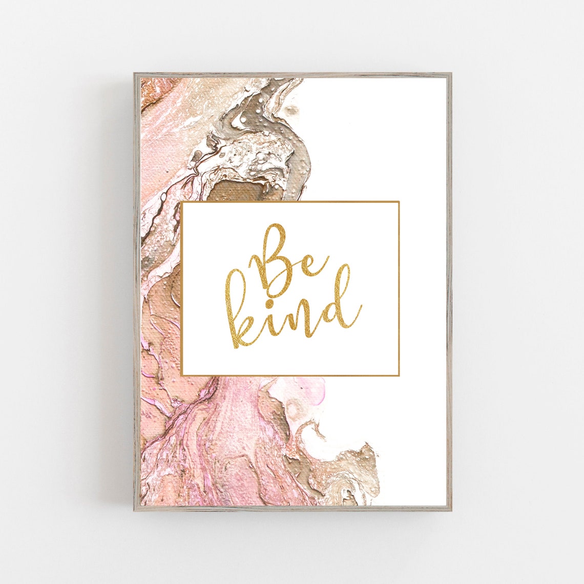 Motivational Quote Wall Art Be Smart Be Kind Be Honest - Etsy