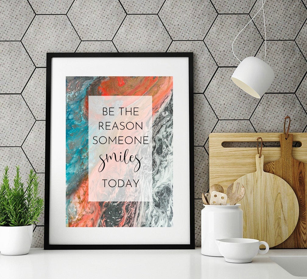 Be the Reason Someone SMILES Today Inspirational Saying | Etsy
