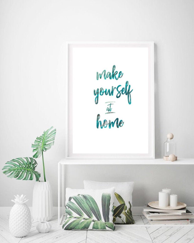 Make Yourself at Home Sign Guest Room Decor Entryway Decor - Etsy