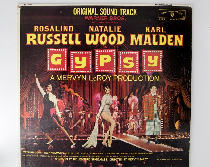 Gypsy - Original Soundtrack - Vintage LP - Warner Bros. B1480 - Musical ...