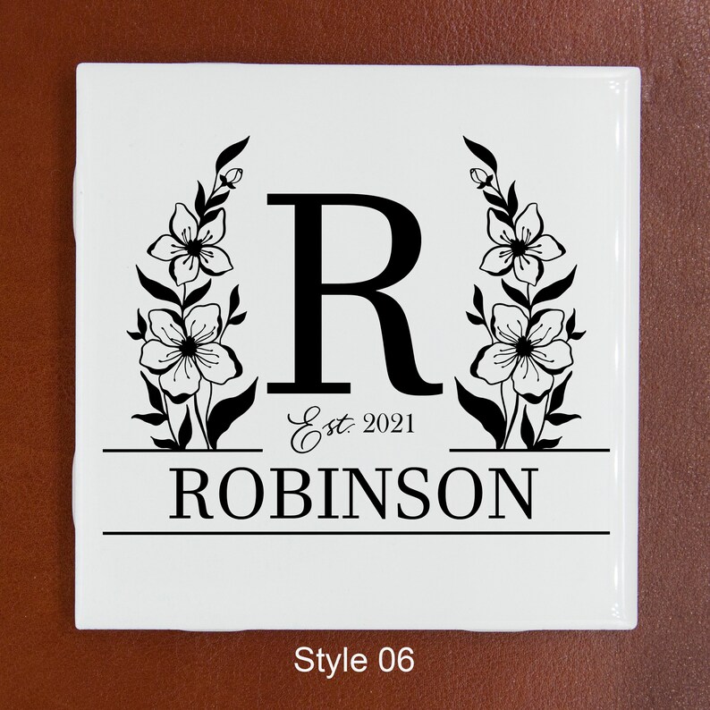 Personalized Laser-engraved Ceramic Coaster Set 4 Coasters - Etsy