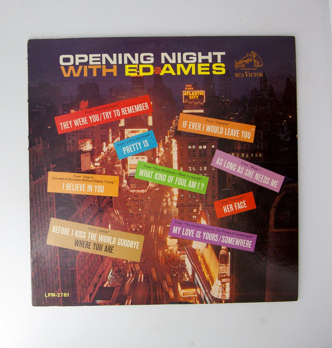 Ed Ames Opening Night With Ed Ames Vintage Vinyl LP RCA - Etsy