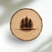 Custom Engraved Tree Coasters - Rustic Wood Slice Set for Home Decor ...