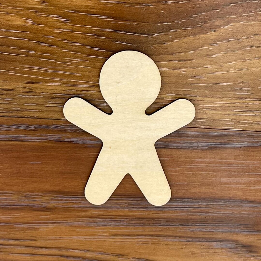 Gingerbread Man | Multiple Sizes | Laser Cut Unfinished Wood ...