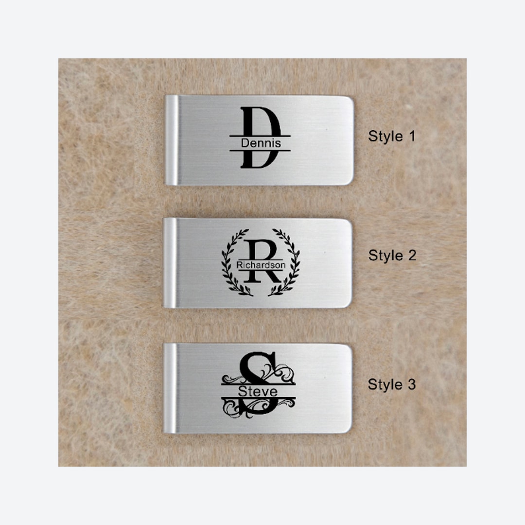 Personalized Laser-engraved Money Clip Anniversary Gift, Birthday Gift ...