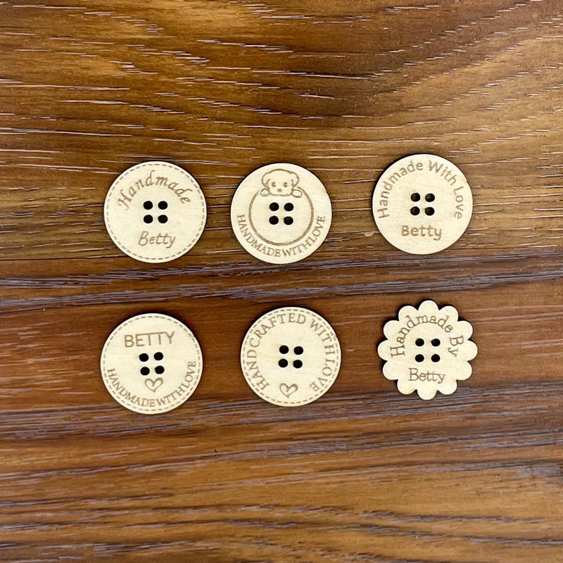Handmade Wood Button - Etsy