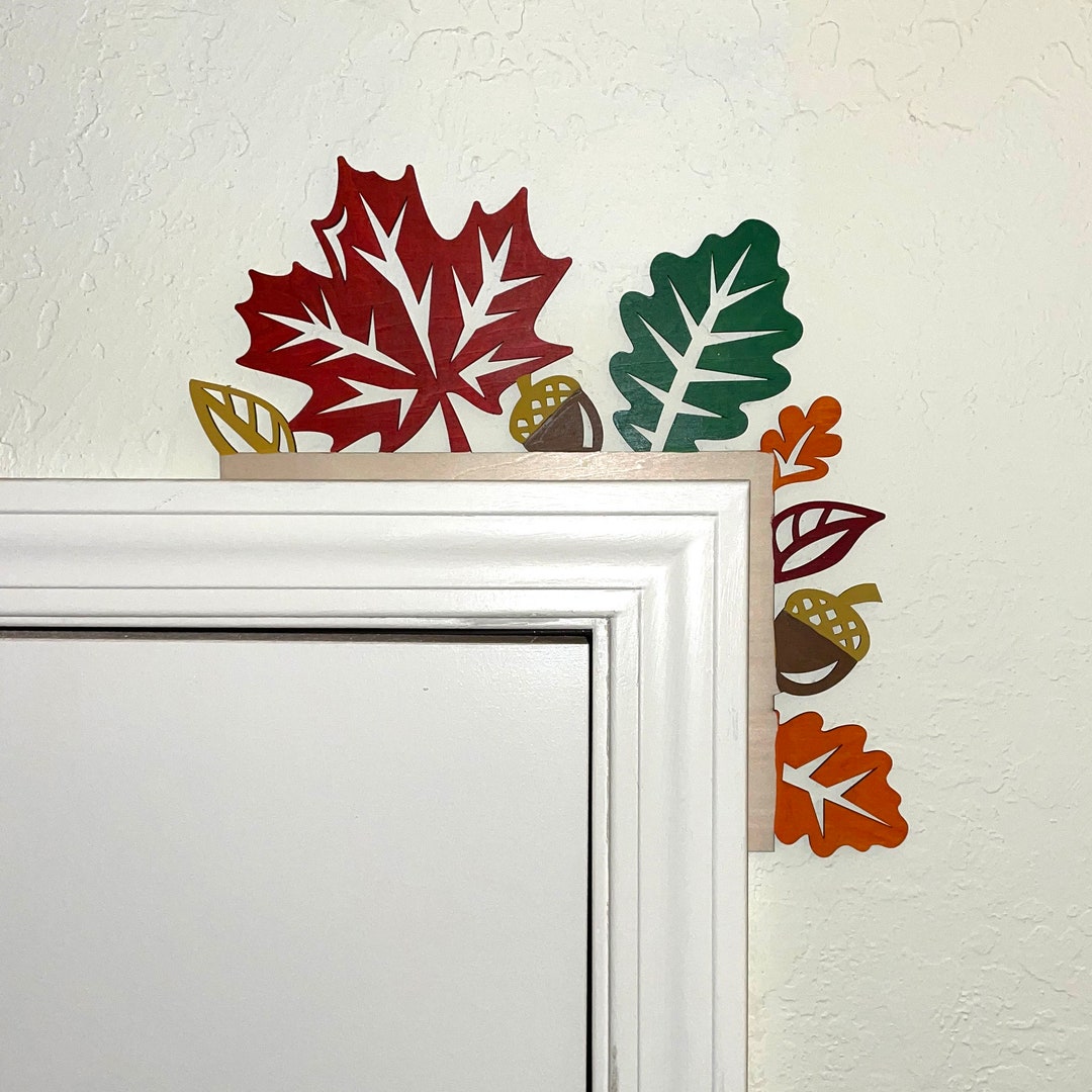 Autumn Leaves Door Corner Decoration | Thanksgiving Door Corner | Fall ...