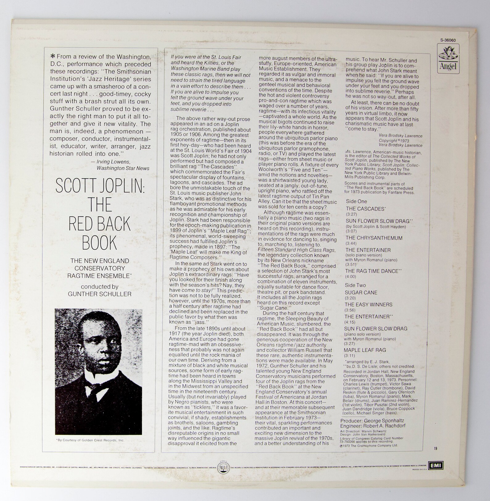 Scott Joplin the Red Back Book the New England Conservatory Ragtime ...