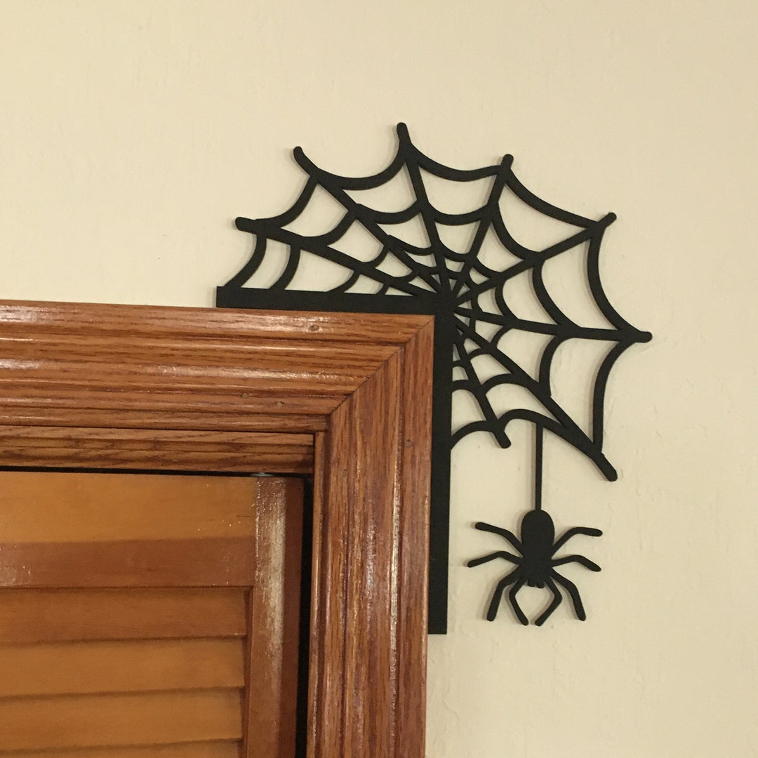 Halloween Door Corner Hanger | Spider and Web Door Corner | Halloween ...