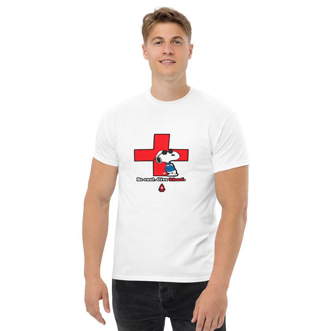 Red Cross Snoopy T-shirt Show Your Support With Style - Etsy