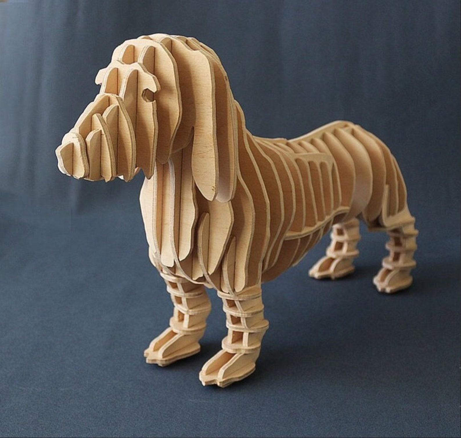 3D Puzzle Dog Laser Cut File: CNC SVG (3mm) - Etsy