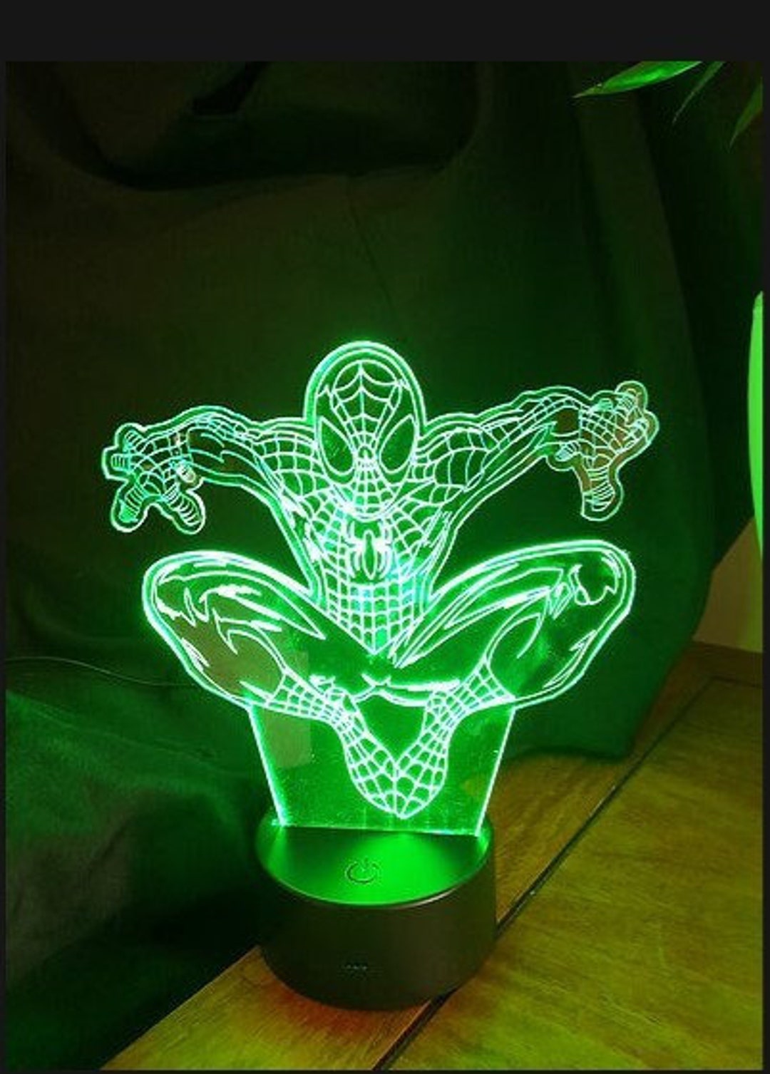 Spiderman Laser Cut File, SVG Spiderman 3D Night Light Stand for LED ...
