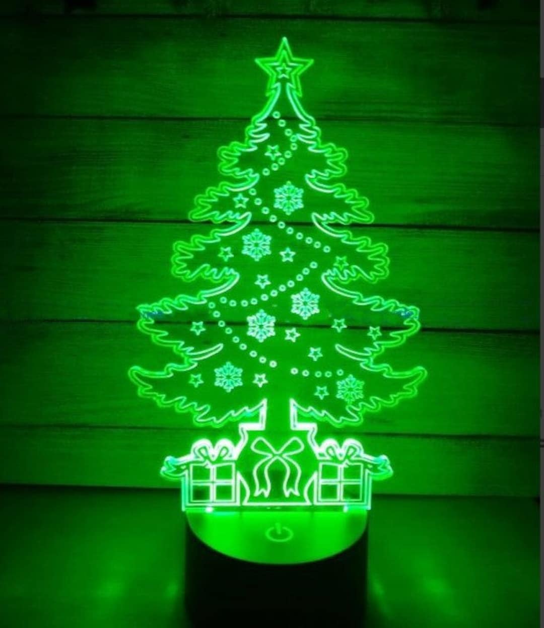 Christmas Tree 3D Lamp File for Cnc, Laser Cut SVG Acrylic Lamp - Etsy