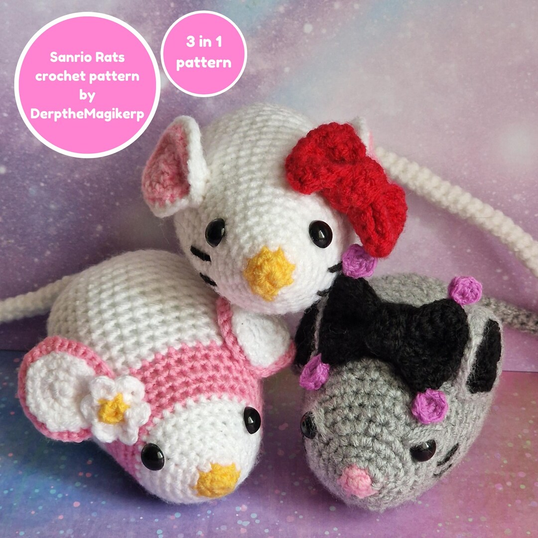 Sanrio Rats Amigurumi Crochet Pattern - PDF File - Etsy
