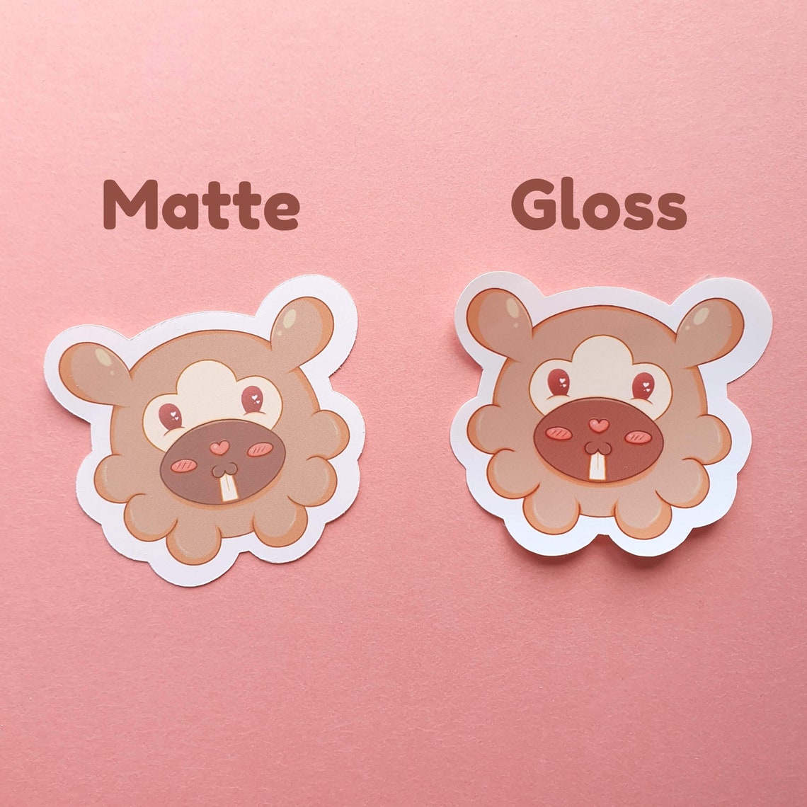 Bidoof Stickers Pokemon Inspired Waterproof Beaver Vinyl | Etsy