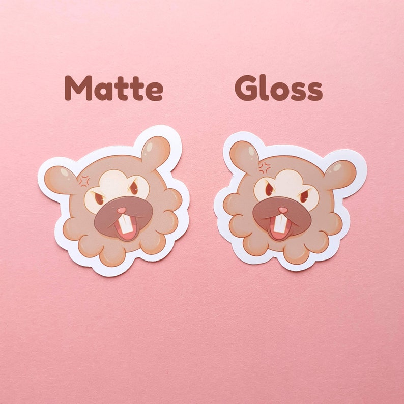 Bidoof Stickers Pokemon Inspired Waterproof Beaver Vinyl | Etsy