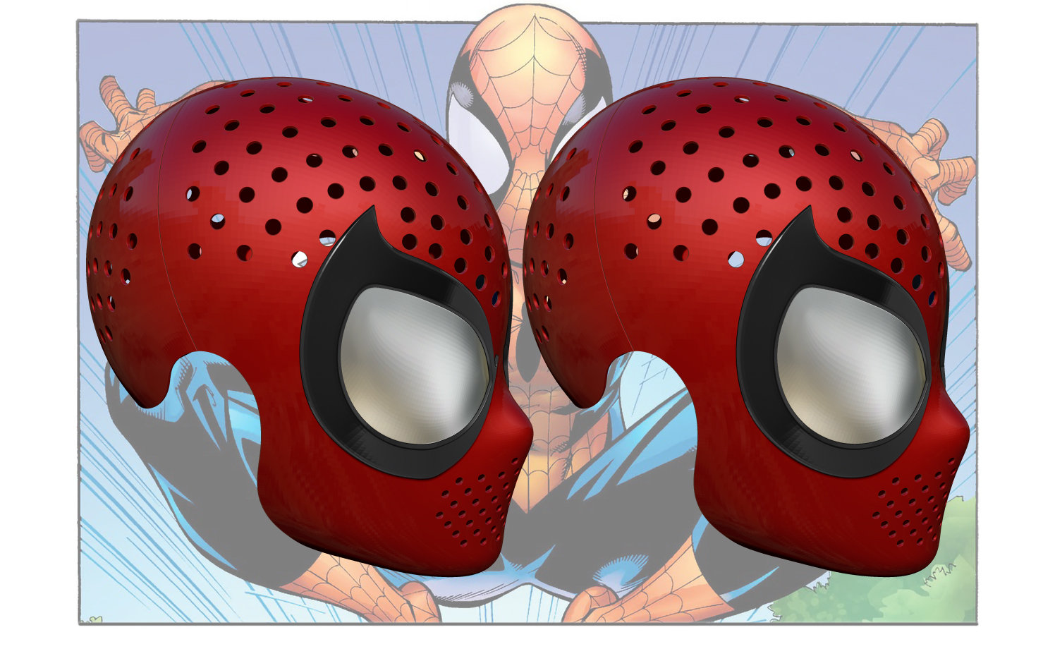 Bagley Ultimate Spider-man - 3D FILES ONLY - Faceshell and Lenses - Etsy