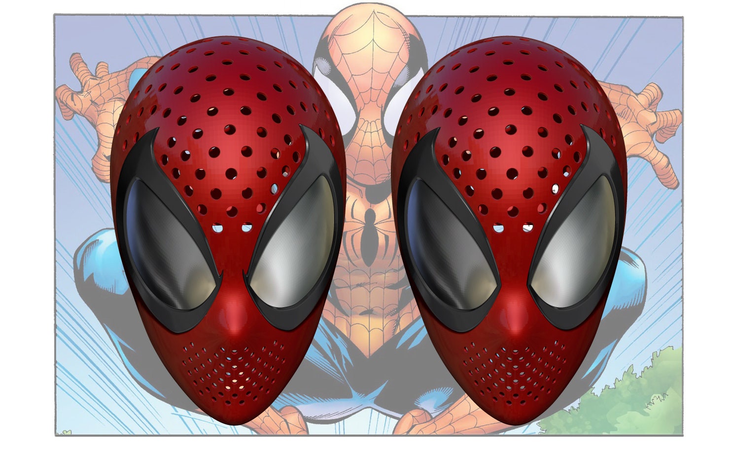 Bagley Ultimate Spider-man - 3D FILES ONLY - Faceshell and Lenses - Etsy