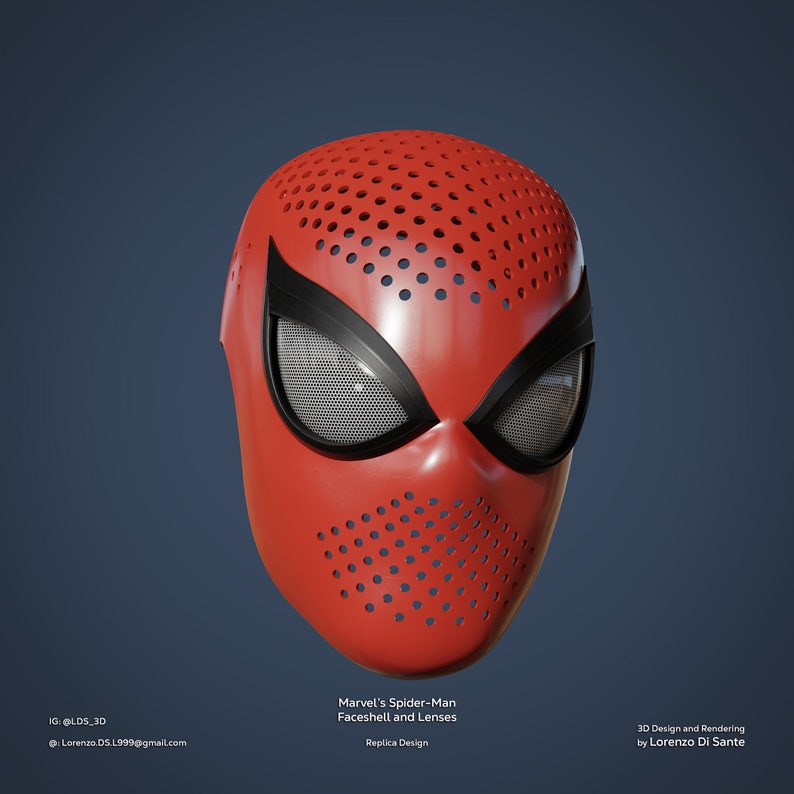 Marvel's Spider-Man - SOLO ARCHIVOS 3D - Cara y lentes - Etsy México
