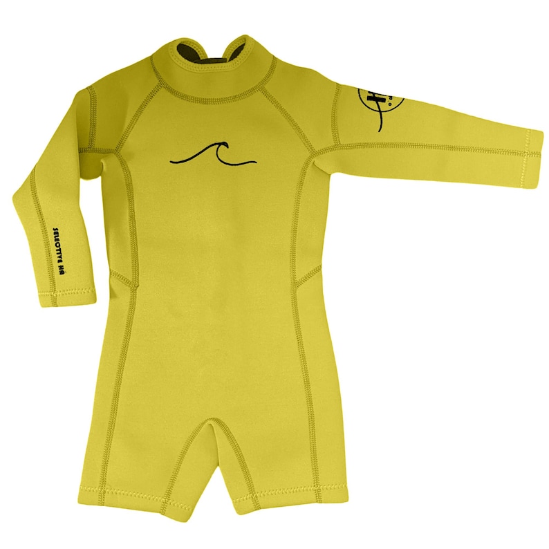 Sunny Yellow Neoprene Longsleeve Springsuit: Kids' Thermal Swimsuit - Etsy