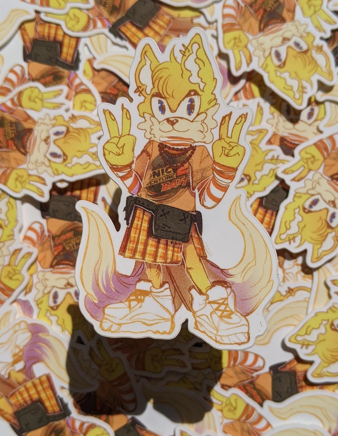 Scene Kid Tails Vinyl Sticker - Etsy