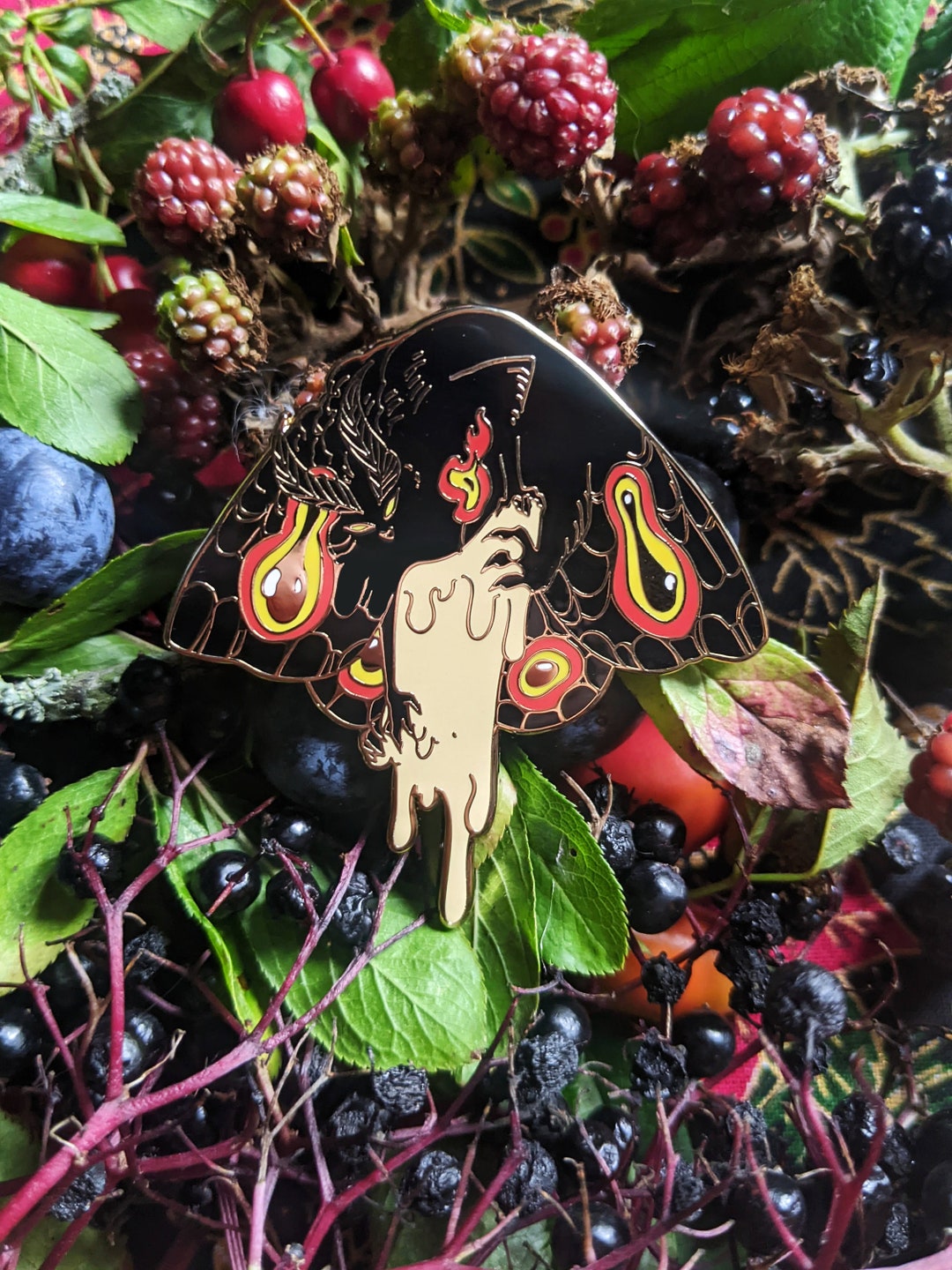 Mothman Hard Enamel Pin,mythology Pin - Etsy