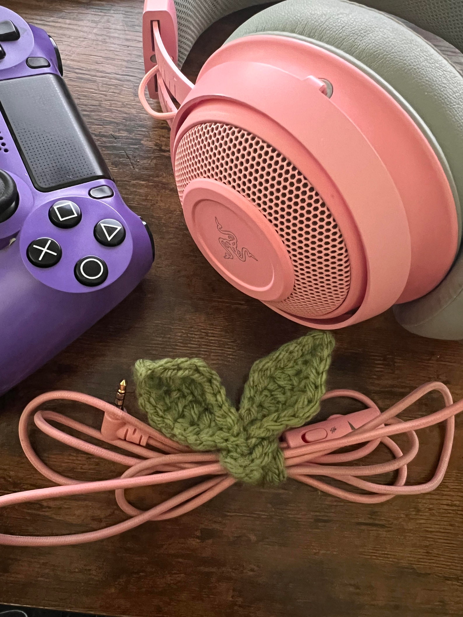 Crochet Headphone Sprout | Crochet Sprout Wrap | Crochet Wire Wrap - Etsy