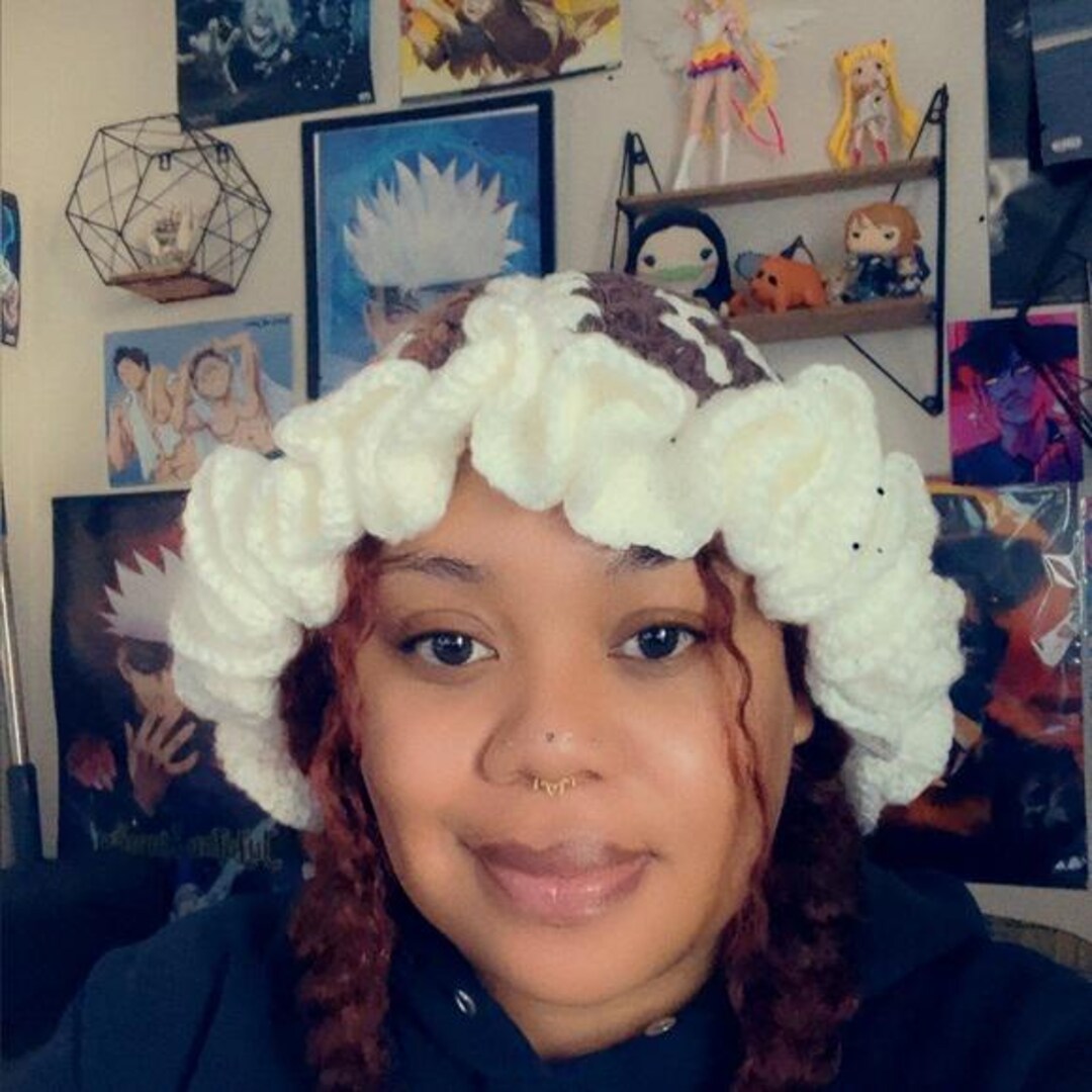 Crochet Granny Square Ruffle Hat - Etsy