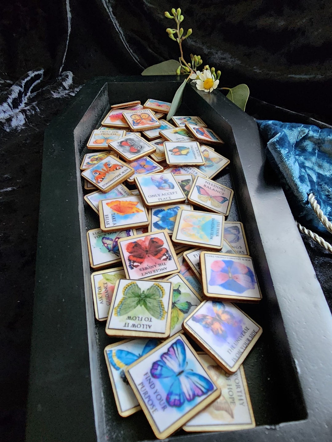 Wings of Destiny Butterfly Oracle Tablets Instant Download. Printable ...