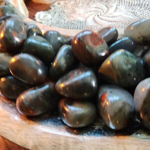 Blood Stone Heliotrope Bloodstone With Spell Option. Luck, Good Fortune ...