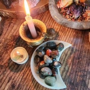 Blood Stone Heliotrope Bloodstone With Spell Option. Luck, Good Fortune ...