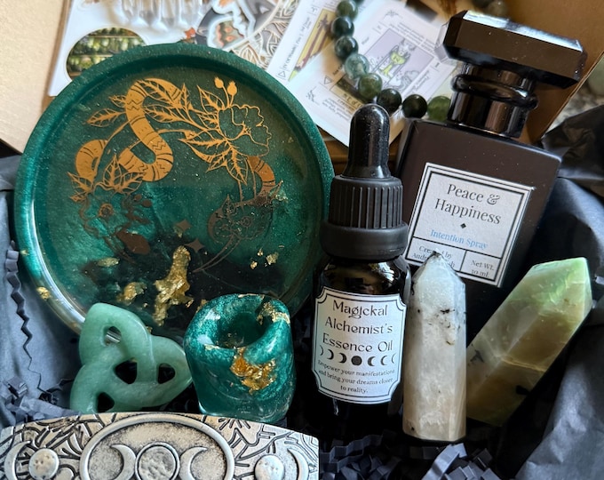 The Serpent & Stone Healing Ritual Box – Box 21 Resin Altar Plate and ...