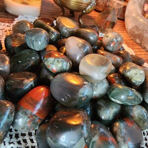 Blood Stone Heliotrope Bloodstone With Spell Option. Luck, Good Fortune ...