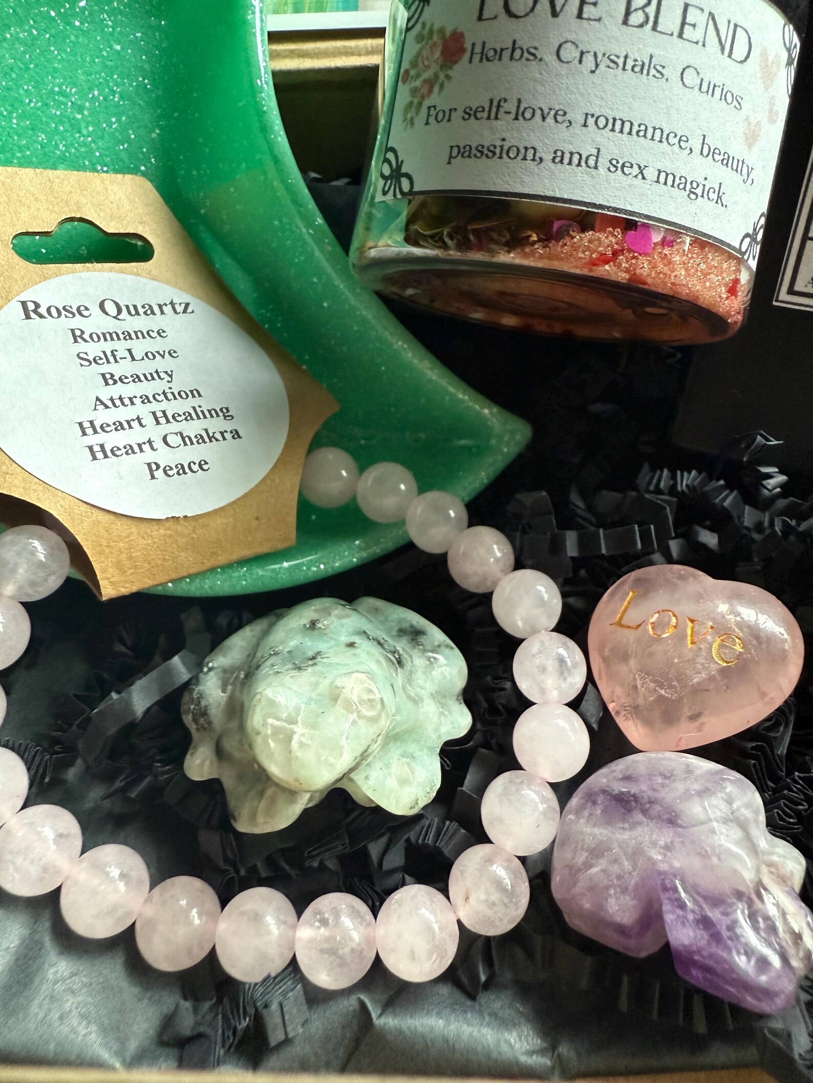 The Venus Rising Love & Attraction Box – Box 101 Crecent Moon, Crystal ...
