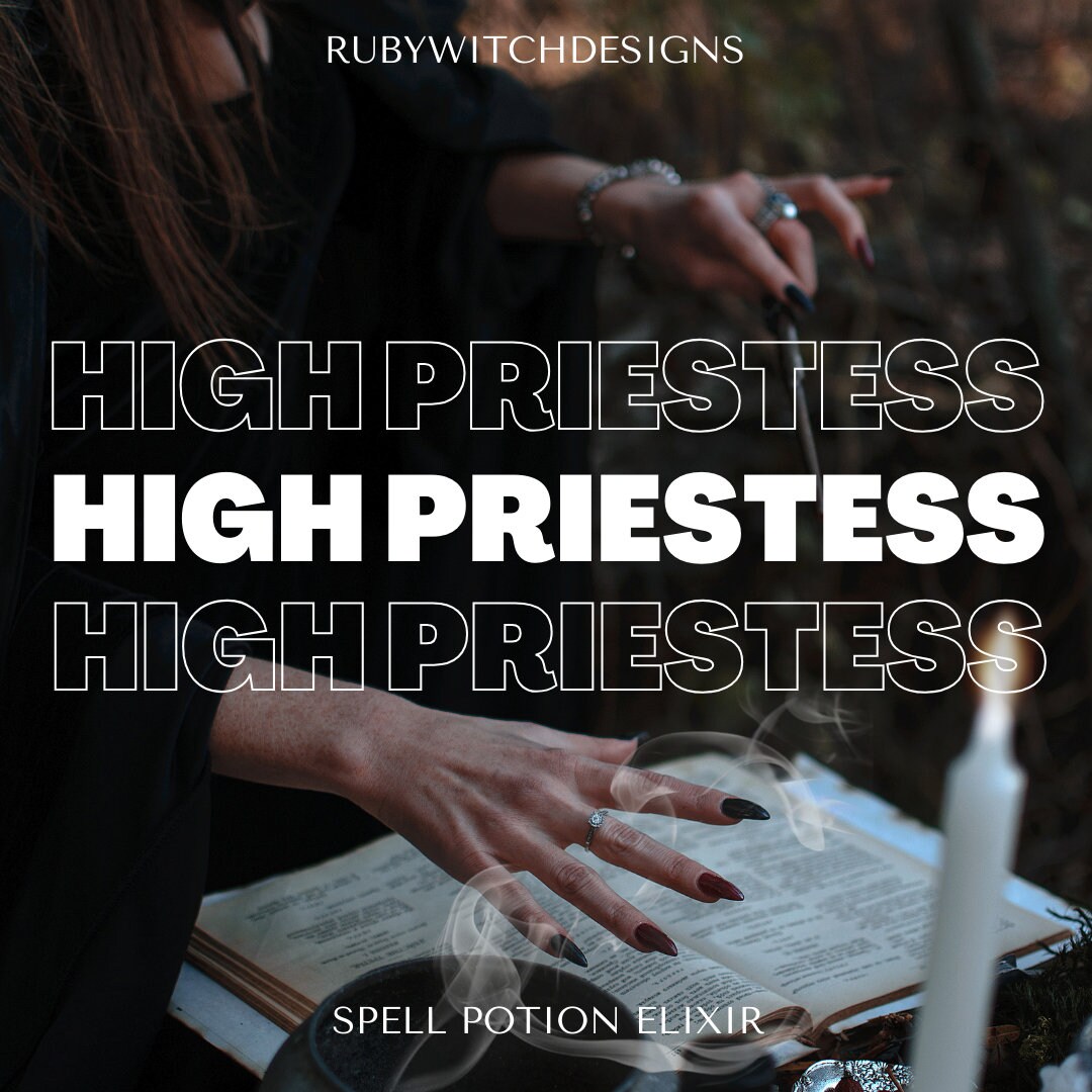 High Priestess Potion Elixir Oil. A Sacred Tool Designed to Fortify ...