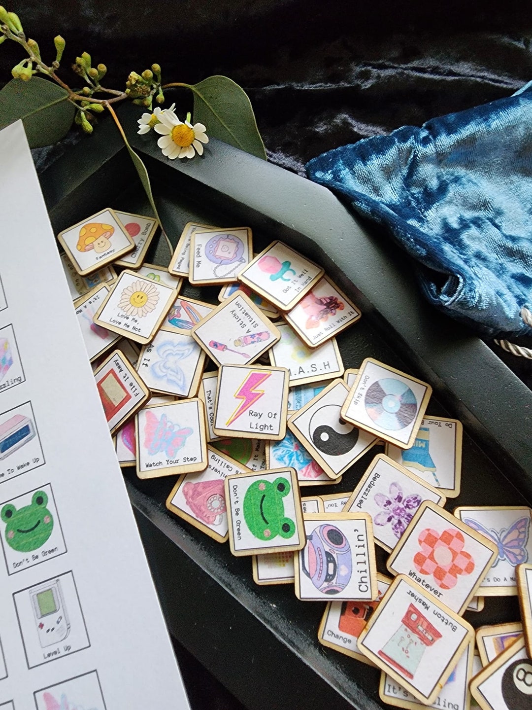 90's Girl Oracle Card Tablet Instant Download. Printable Oracle Tarot ...