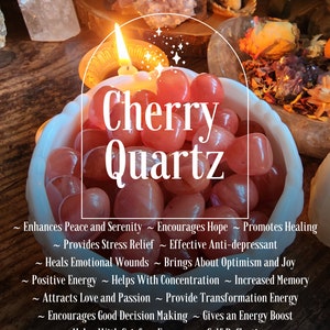 Tumbled Cherry Quartz Crystal. Associated With Hope, Healing, Balance ...