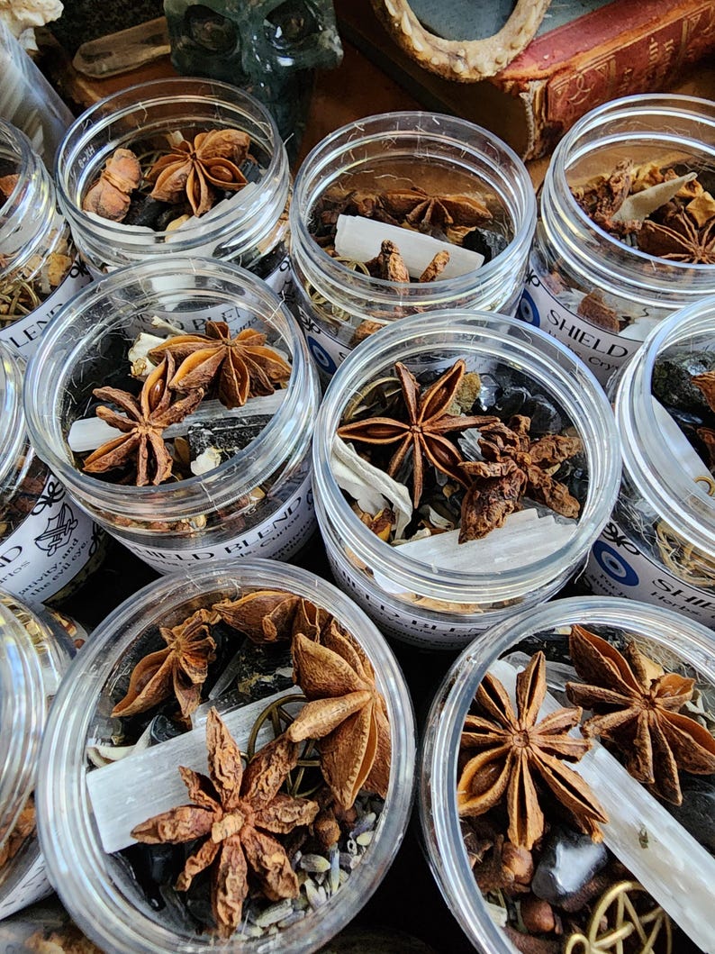 Shield Blend for Protection, Banishing Negativity & Evil Eye Defense | Spell-infused Herb Mix ...
