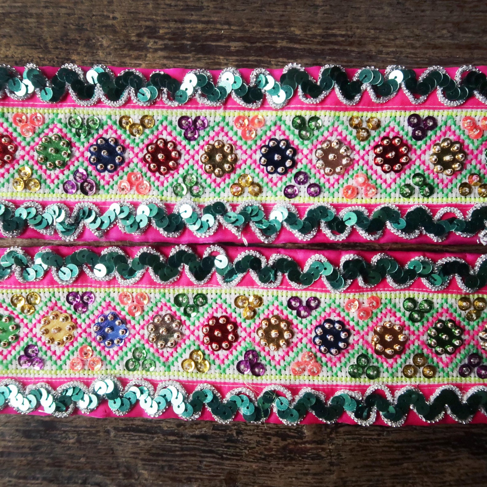 Hmong Applique Straps , Thai Hill Tribe Colorful Hand Embroidery ...