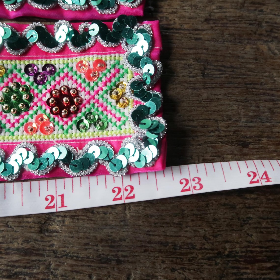 Hmong Applique Straps , Thai Hill Tribe Colorful Hand Embroidery ...