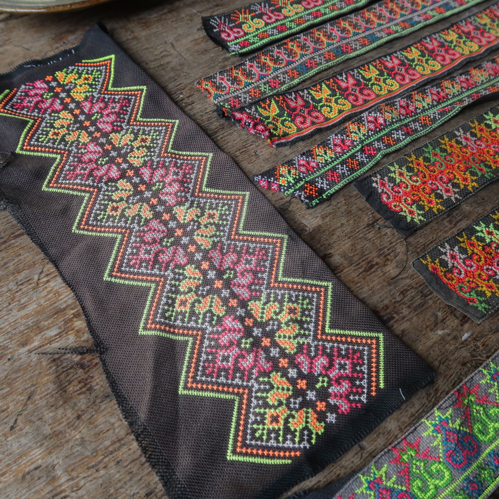 Hmong complete hand Cross Stitch Border for DIYEthnic | Etsy