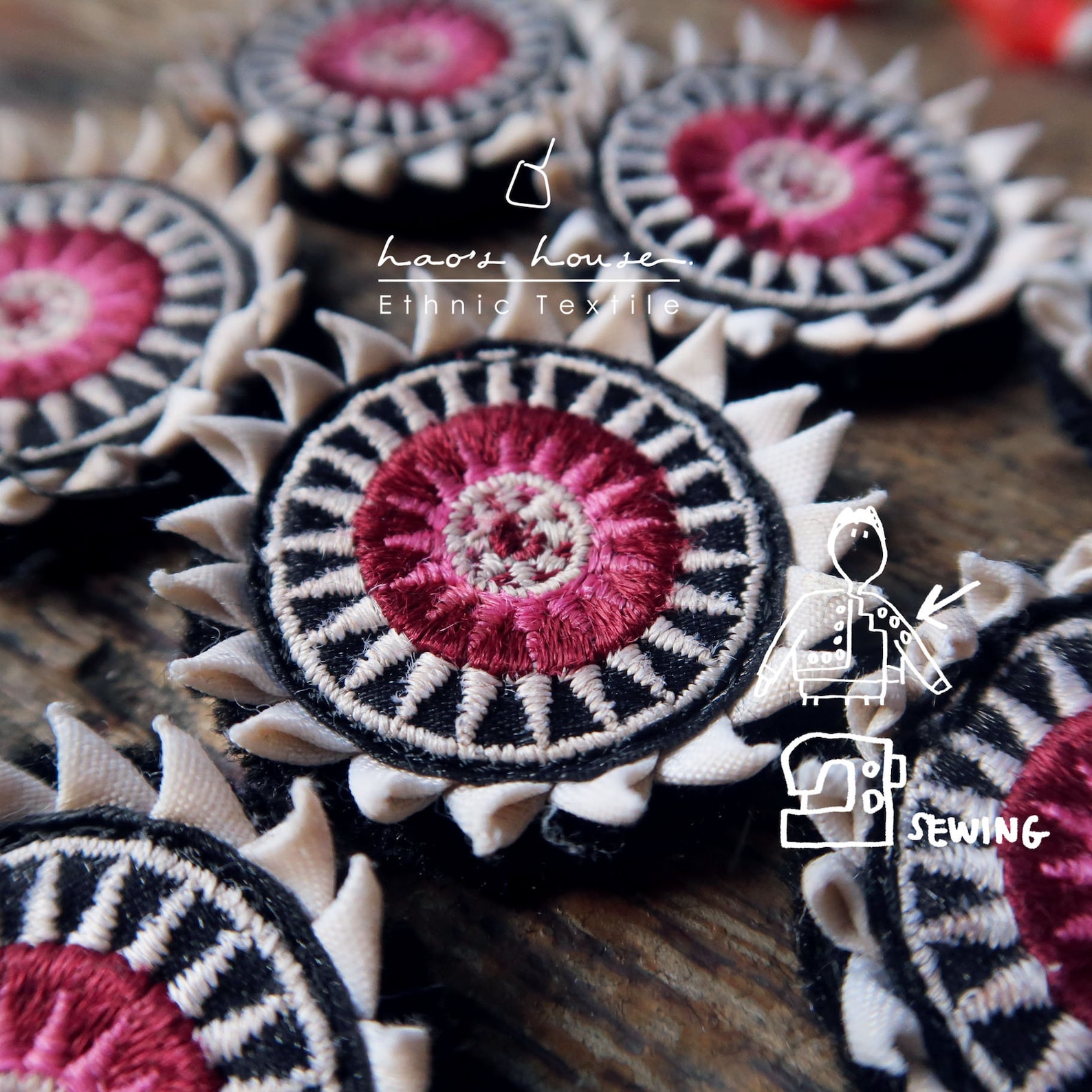 Hmong Embroidery Patches Thai Hill Tribe Patches Ethnic - Etsy