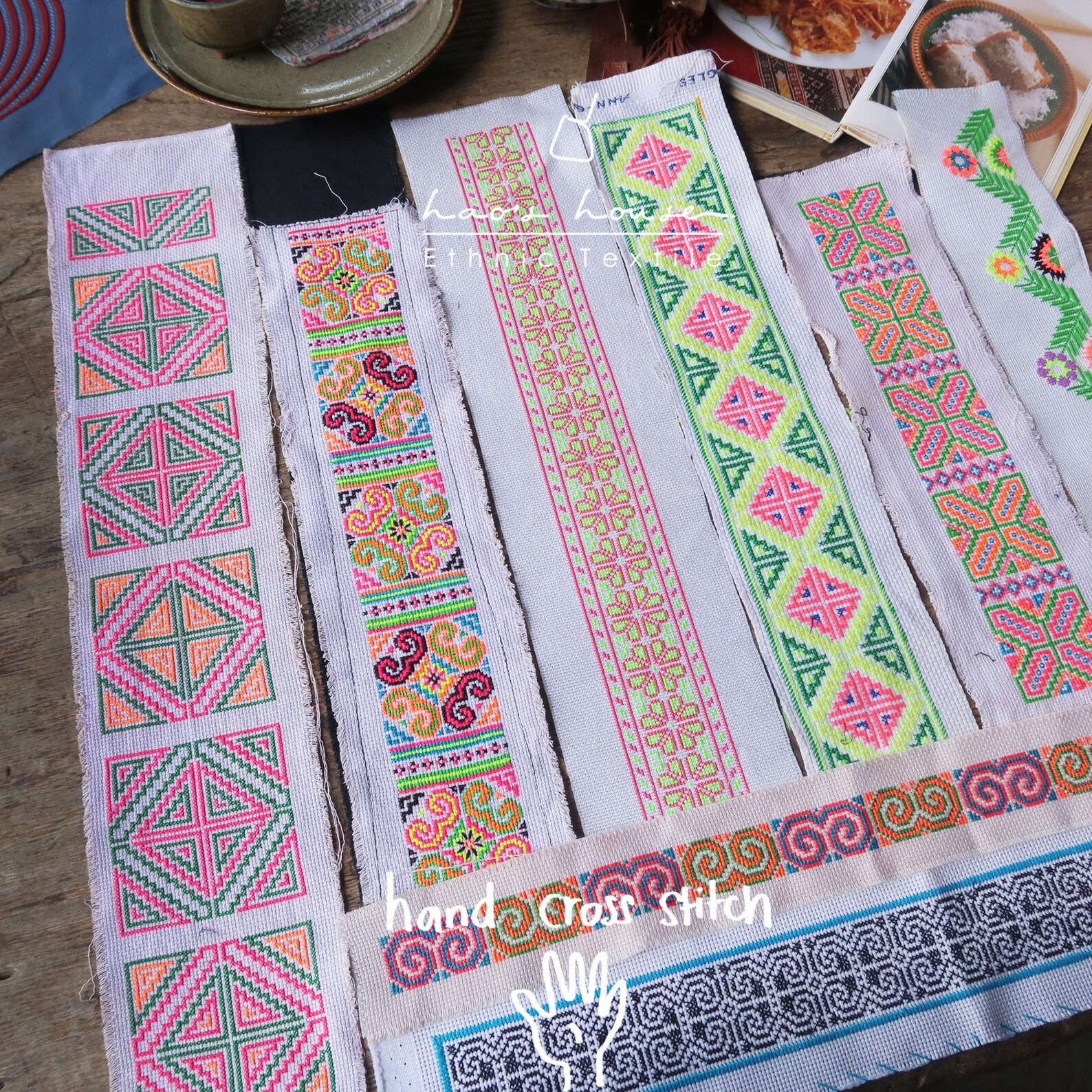 Hmong Complete Hand Cross Stitch Border for Diyethnic - Etsy