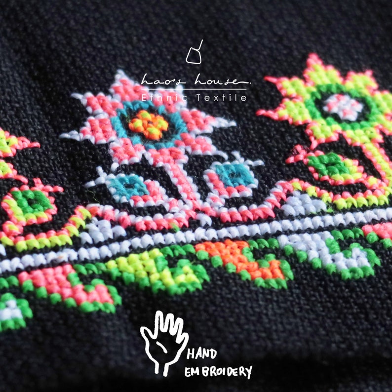 Hand Cross Stitch Border for Hmong Cloth,exotic Ethnic Strap,miao ...