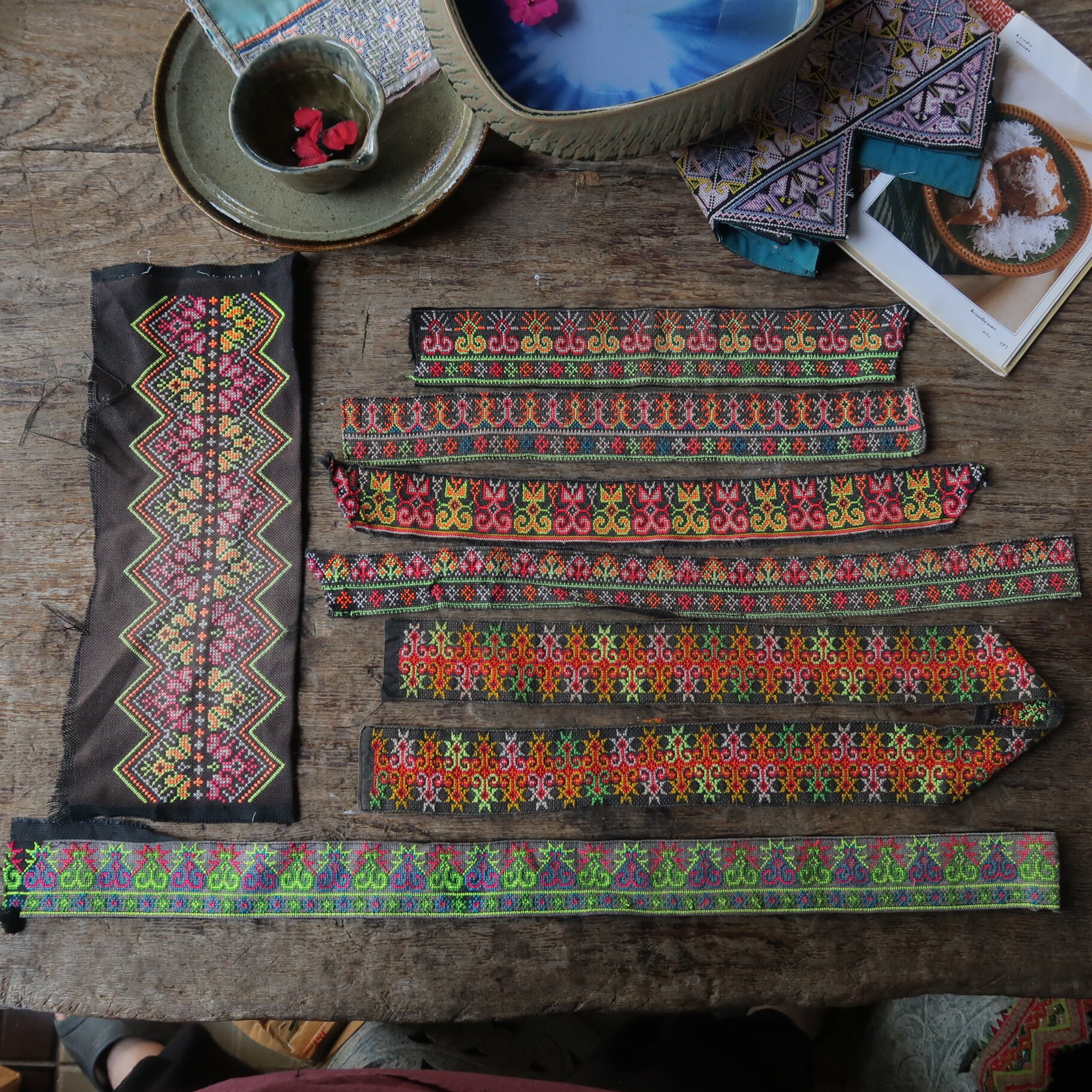 Hmong complete hand Cross Stitch Border for DIYEthnic | Etsy