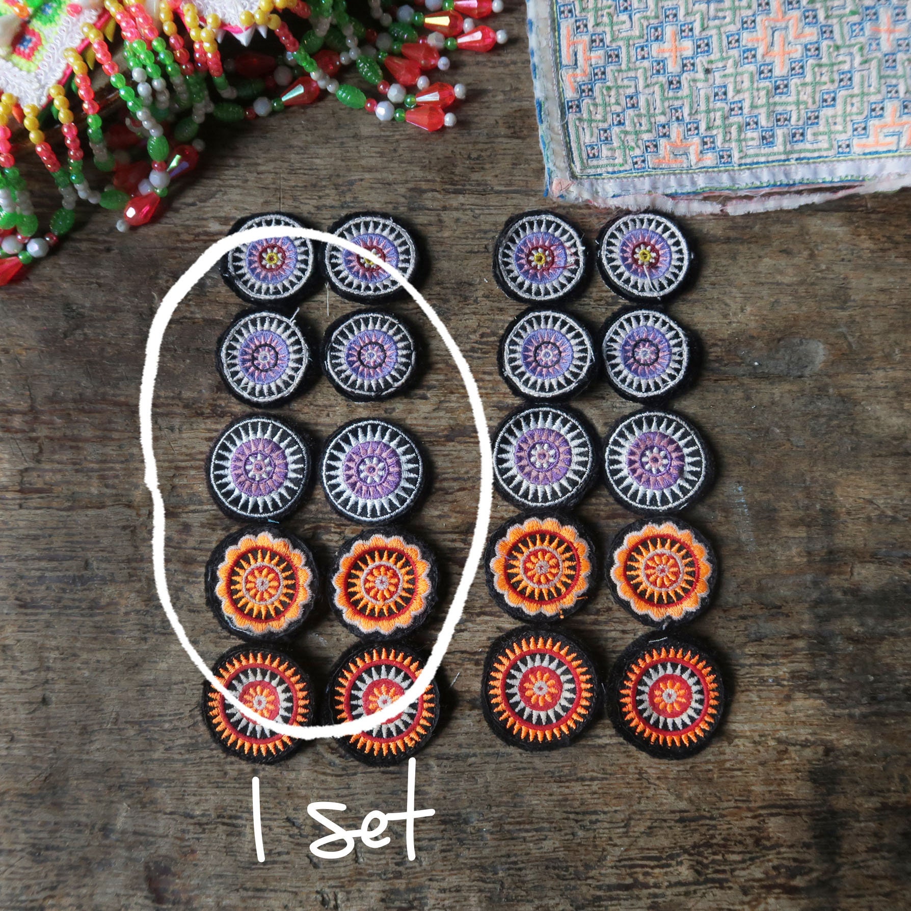 Old Hmong Embroidery Patches,thai Hill Tribe Patches,ethnic Applique ...
