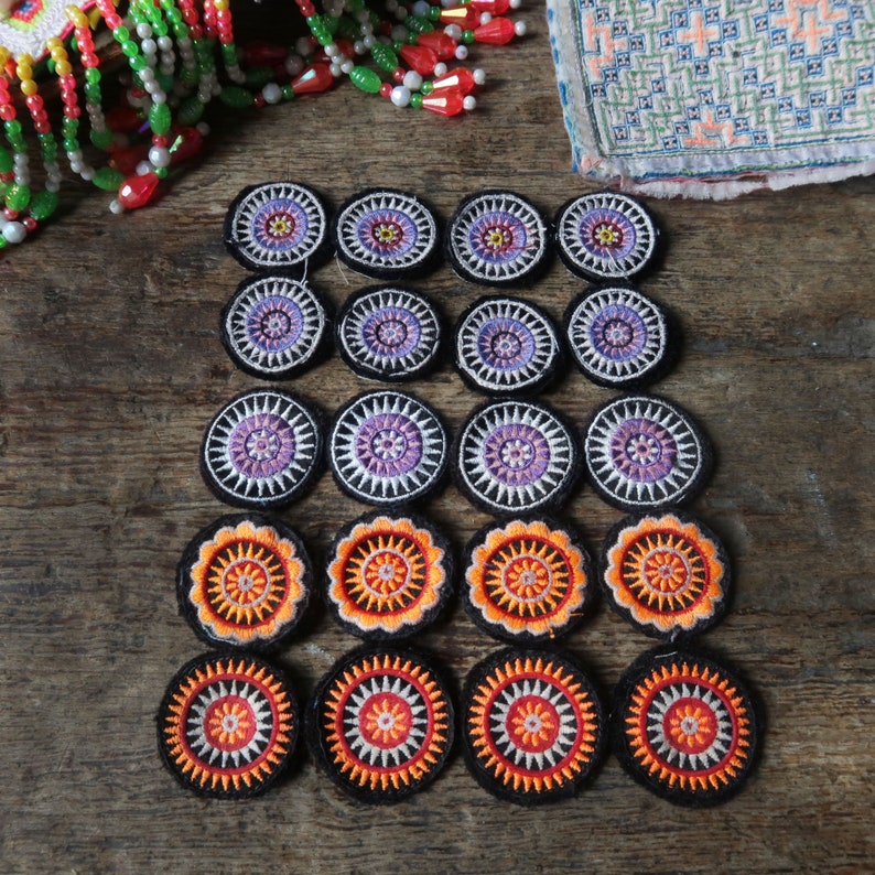 Old Hmong Embroidery Patches,thai Hill Tribe Patches,ethnic Applique ...